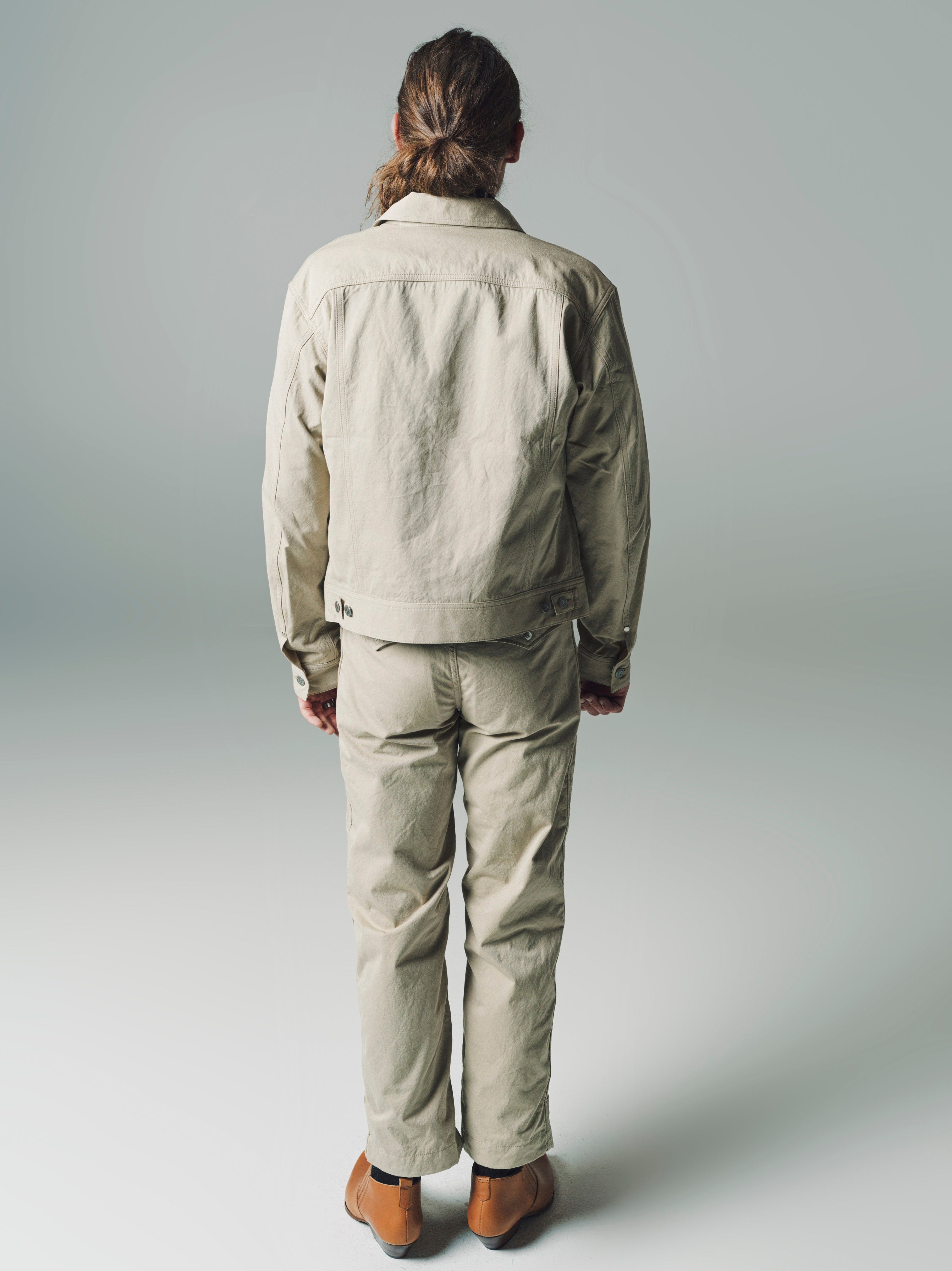The Letters Burberry Cloth Cow Boy Jacket - Khaki | Garmentory