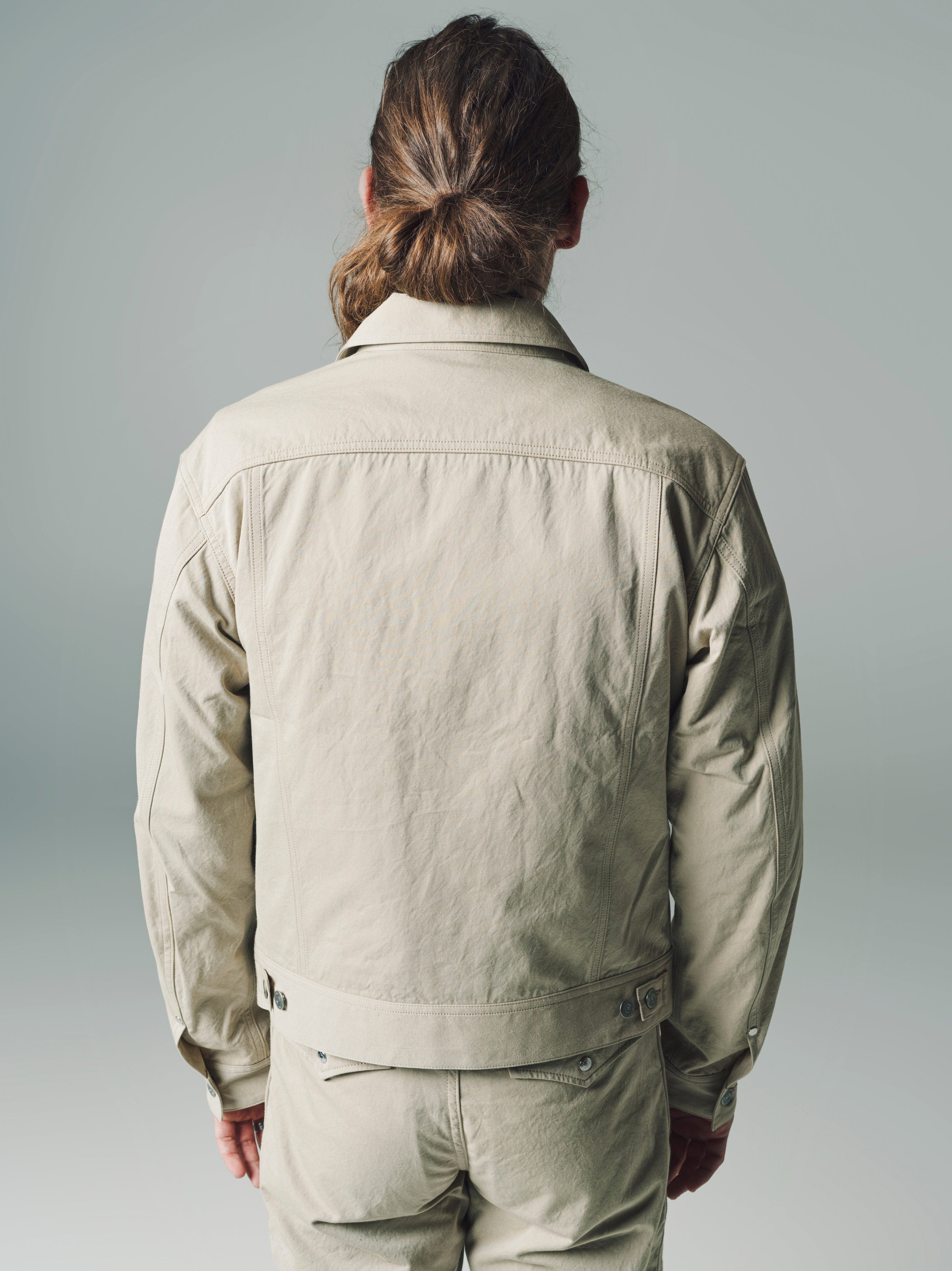 The Letters Burberry Cloth Cow Boy Jacket - Khaki | Garmentory