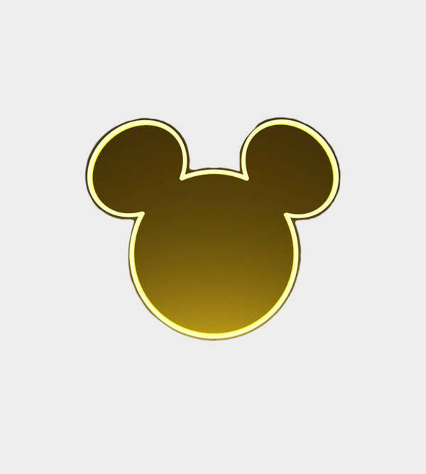 Yellowpop Mickey Mirror Disney LED Art - Gold | Garmentory