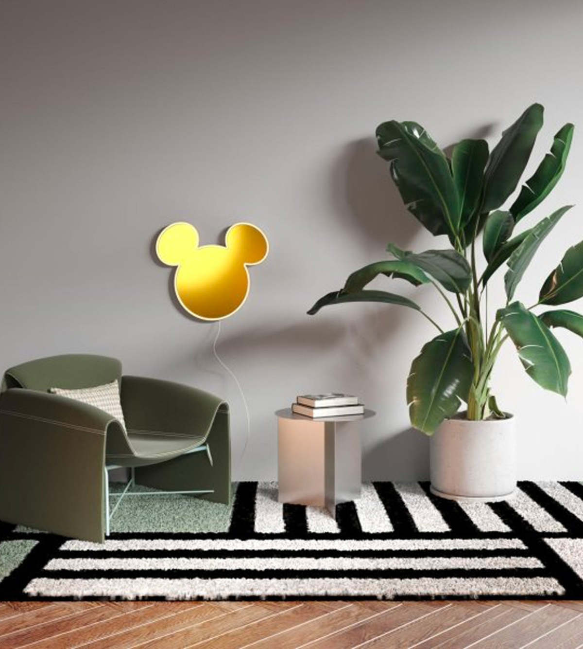 Yellowpop Mickey Mirror Disney LED Art - Gold | Garmentory