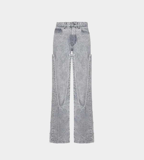Y/project Snap Off Chap Jeans - Vintage Grey | Garmentory