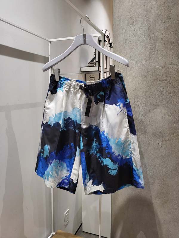 Toga Virilis Tie Dye Nylon Shorts - Light Blue | Garmentory