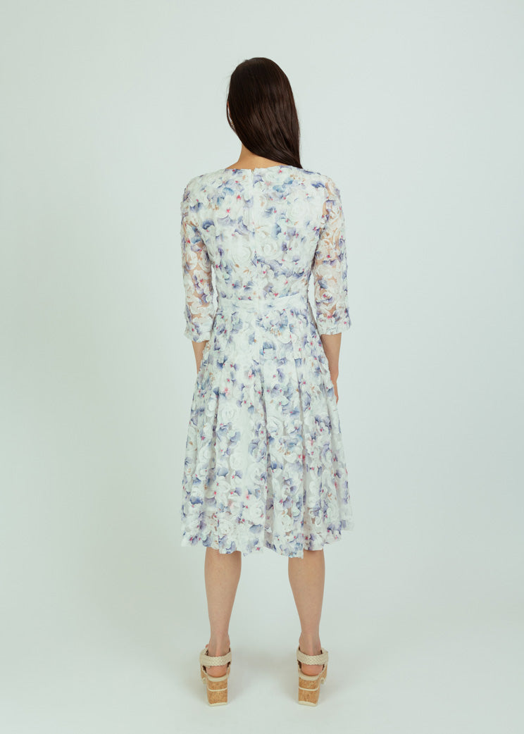 Nora Noh Indigo Pansy Dress | Garmentory