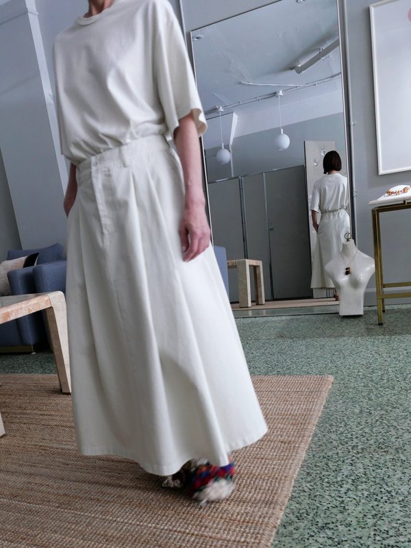 Labo.Art GONNA JOHN SKIRT - MASTICE | Garmentory