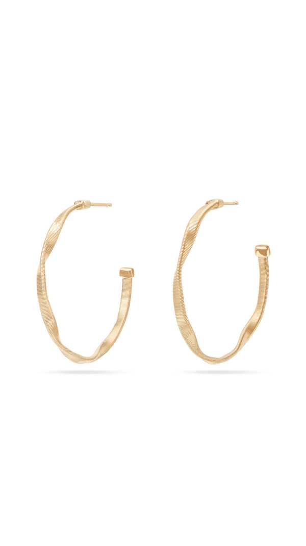 Marco Bicego Marrakech Collection Twisted Small Hoops - 18K Yellow Gold ...