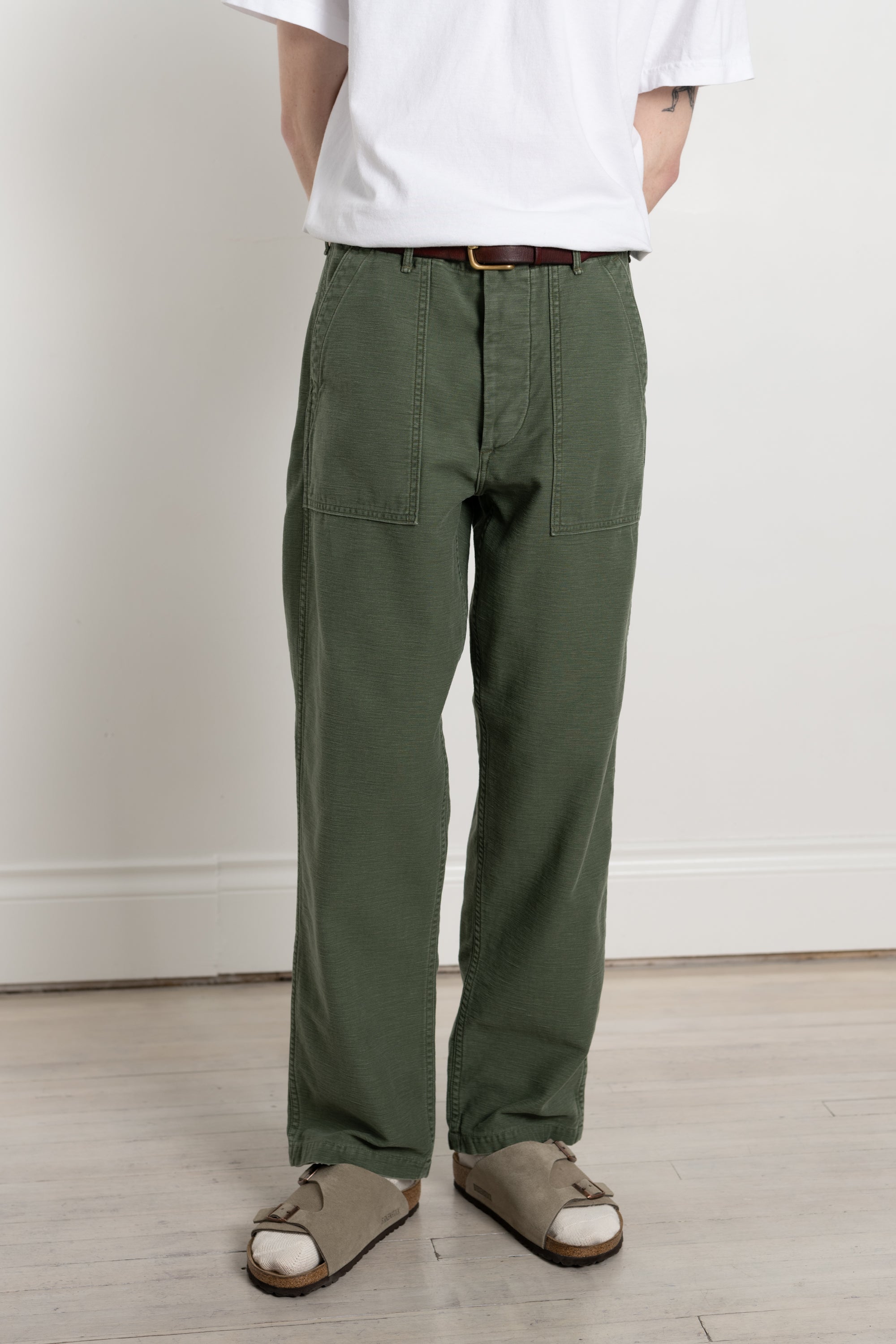Orslow US Army Fatigue Used Wash Regular Fit Pants - Green | Garmentory