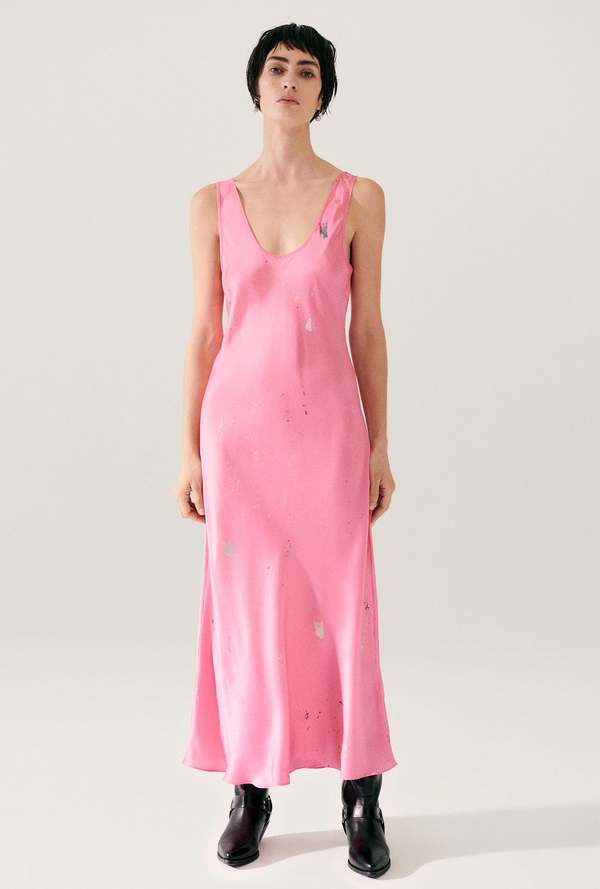 Silk Laundry Scoop Neck Dress - Hog Wash | Garmentory