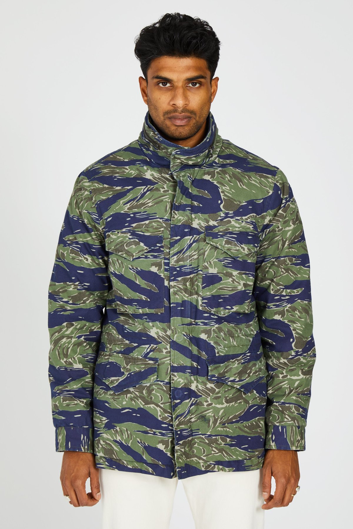 P65 FIELD JACKET JAPANESE TIGER CAMO CASHMERE LINER | Garmentory