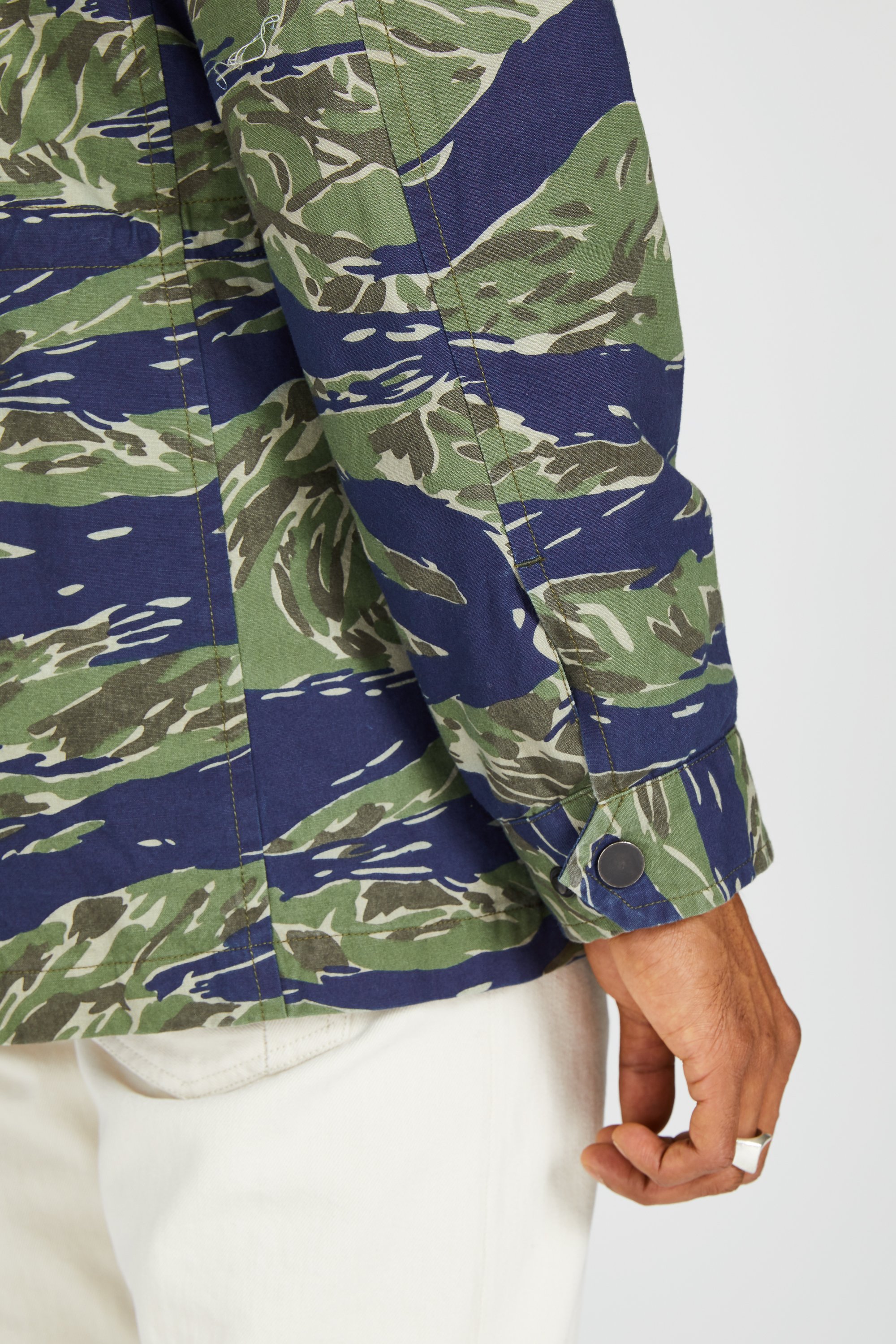 P65 FIELD JACKET JAPANESE TIGER CAMO CASHMERE LINER | Garmentory