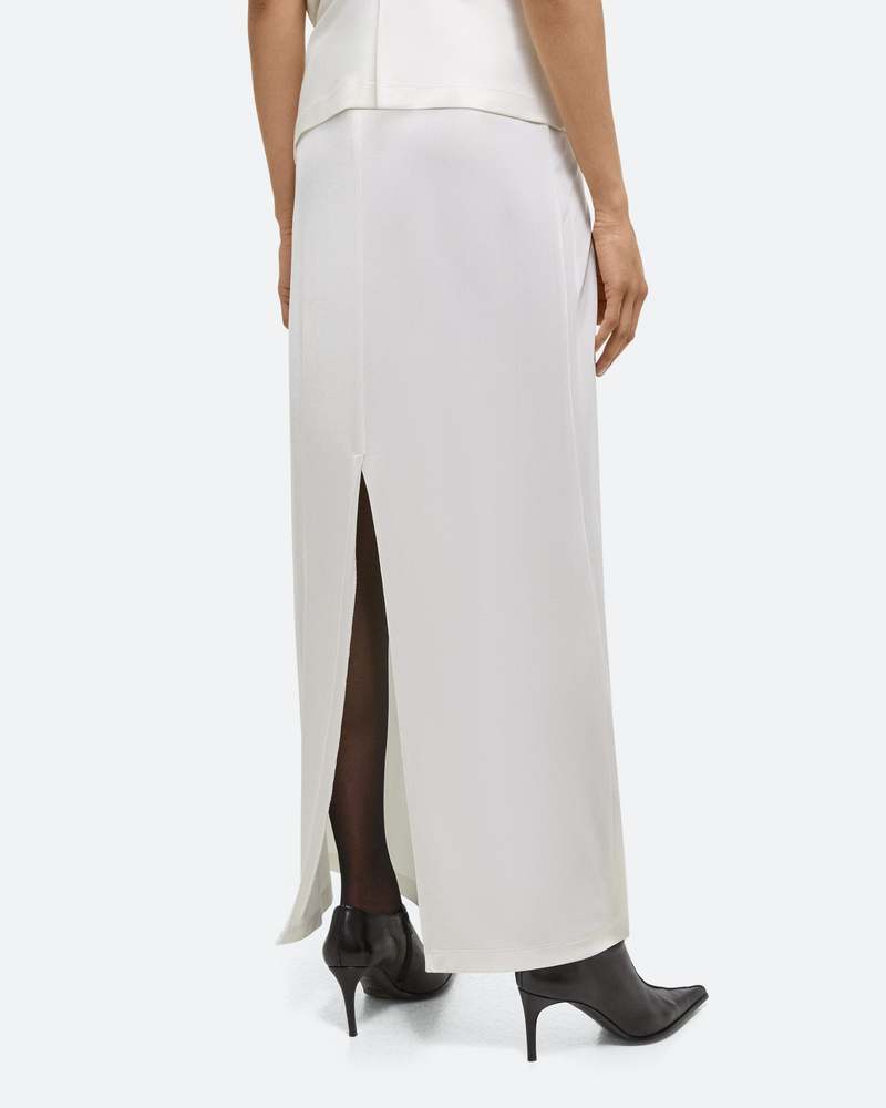 Helmut Lang Fluid Jersey Skirt - Creme | Garmentory