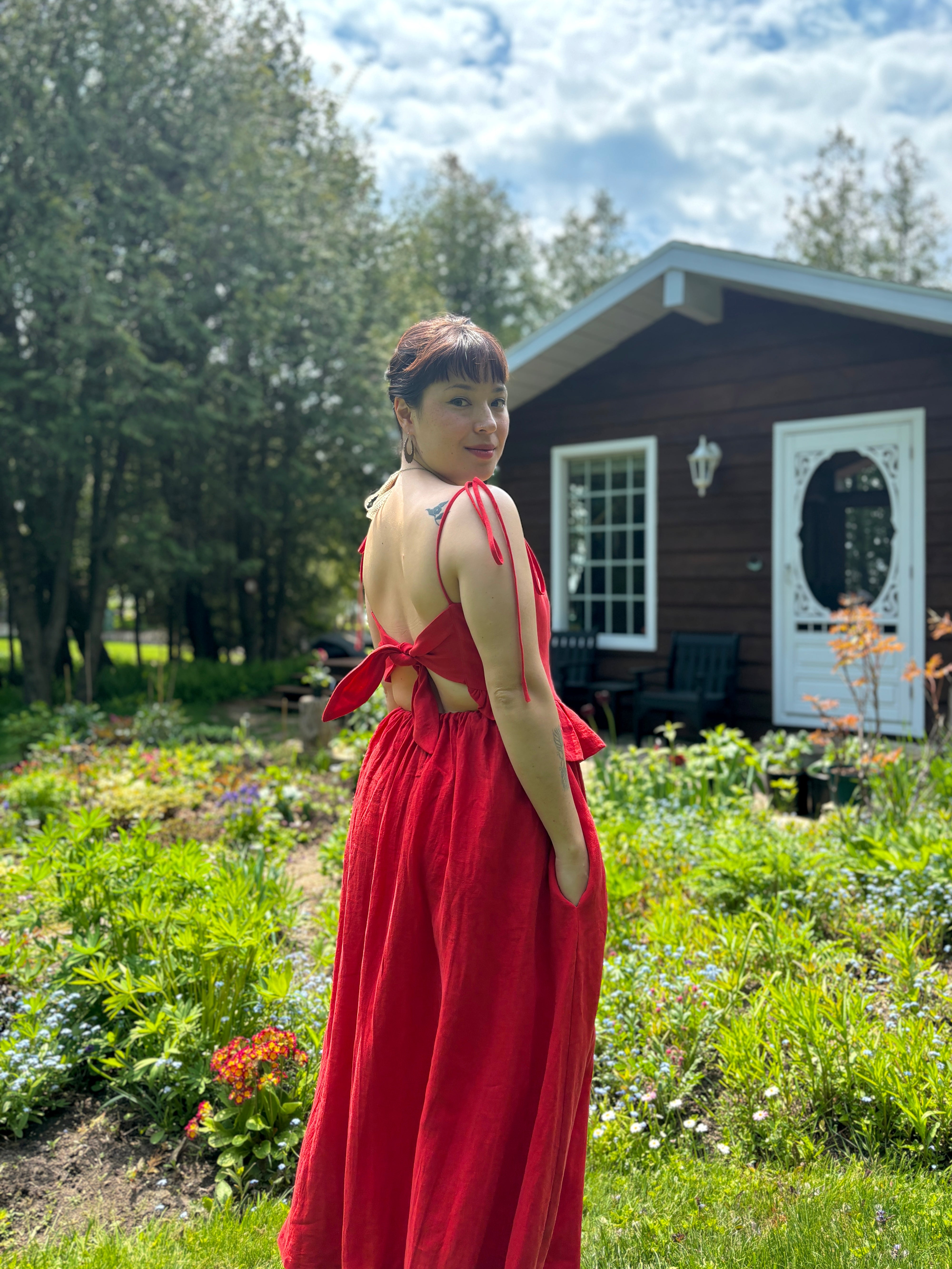 Eliza Faulkner Tessa Dress - Red | Garmentory