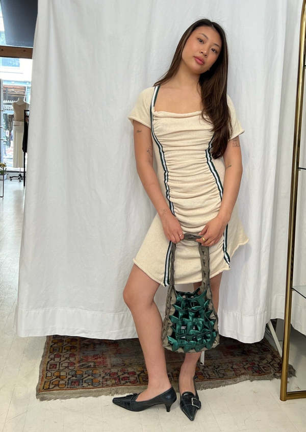 Gabe Gordon Varsity Dress - Natural | Garmentory