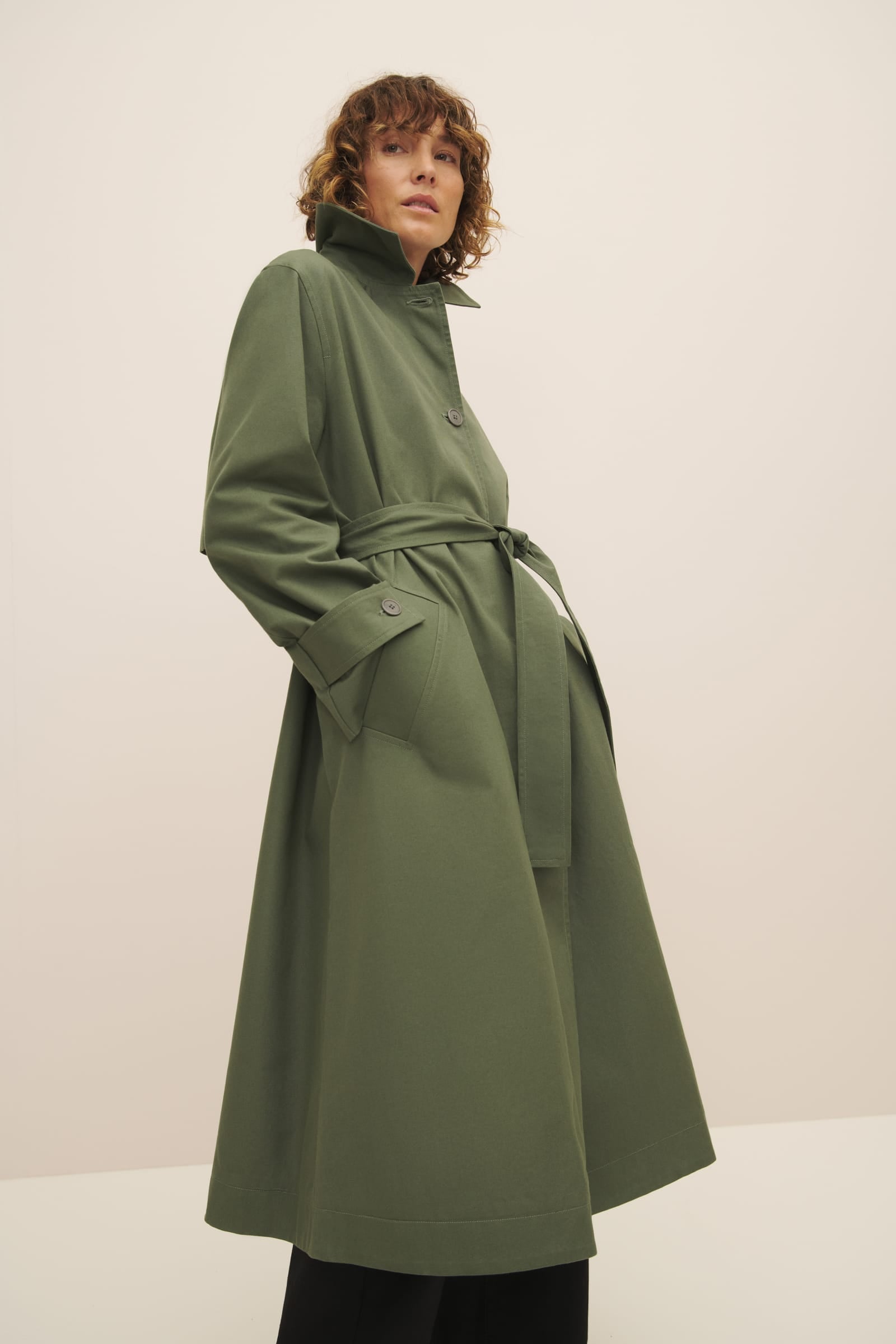 Kowtow CLEO TRENCH COAT - SAGE | Garmentory
