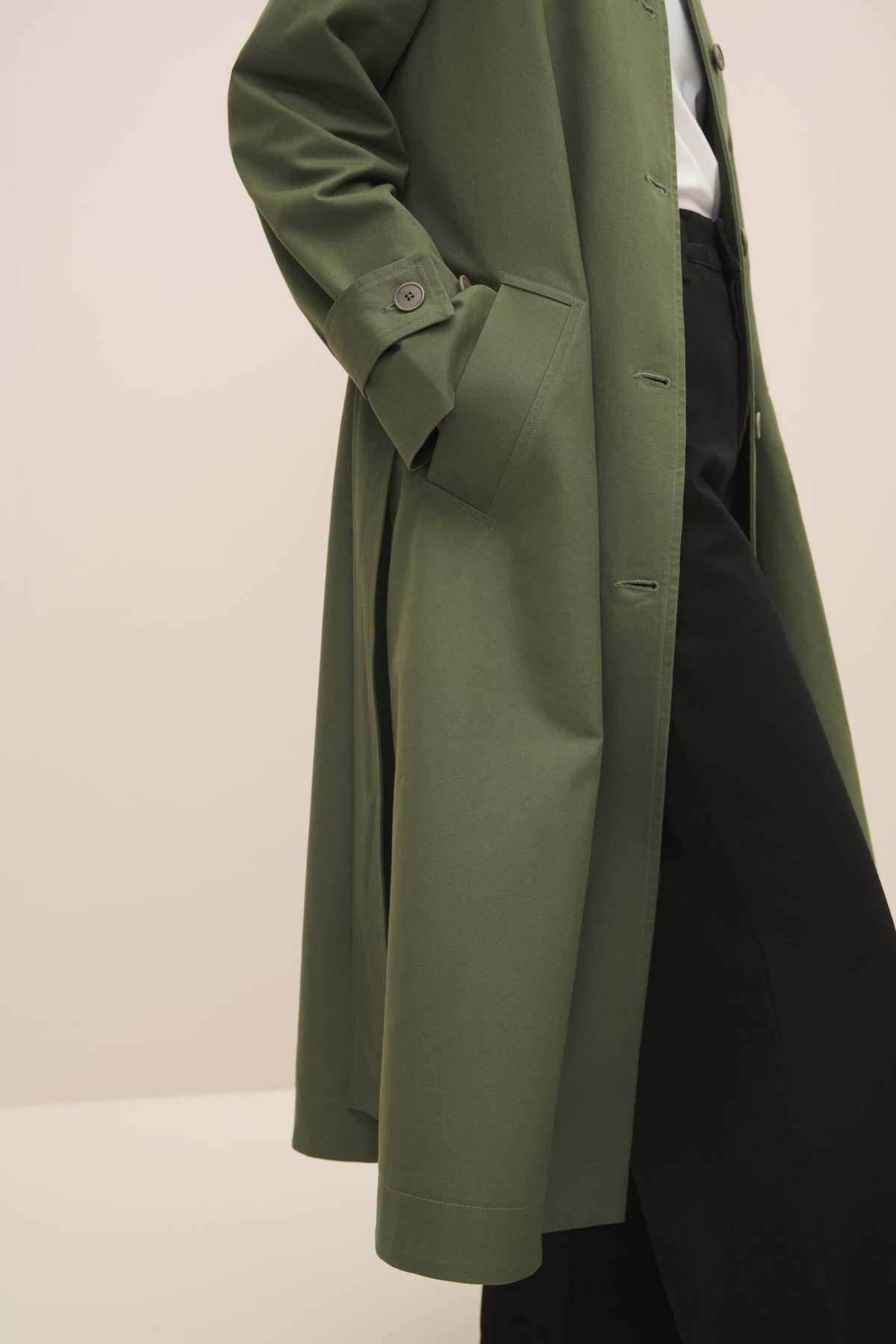 Kowtow CLEO TRENCH COAT - SAGE | Garmentory