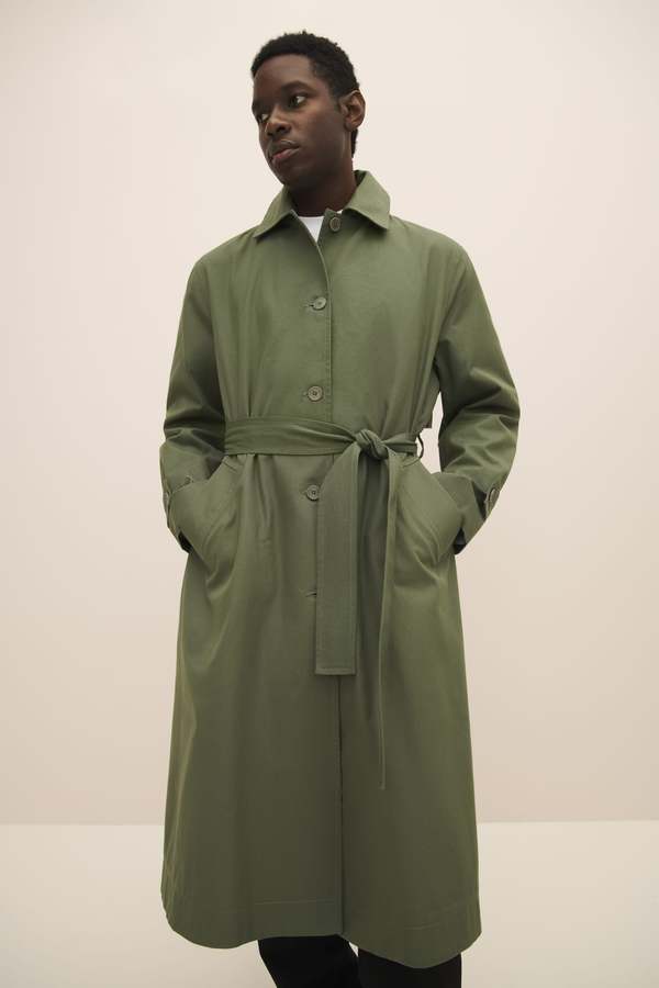 Kowtow CLEO TRENCH COAT - SAGE | Garmentory