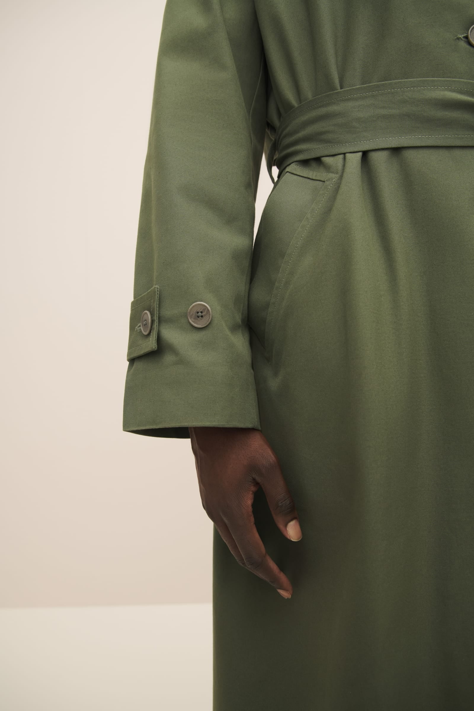 Kowtow CLEO TRENCH COAT - SAGE | Garmentory