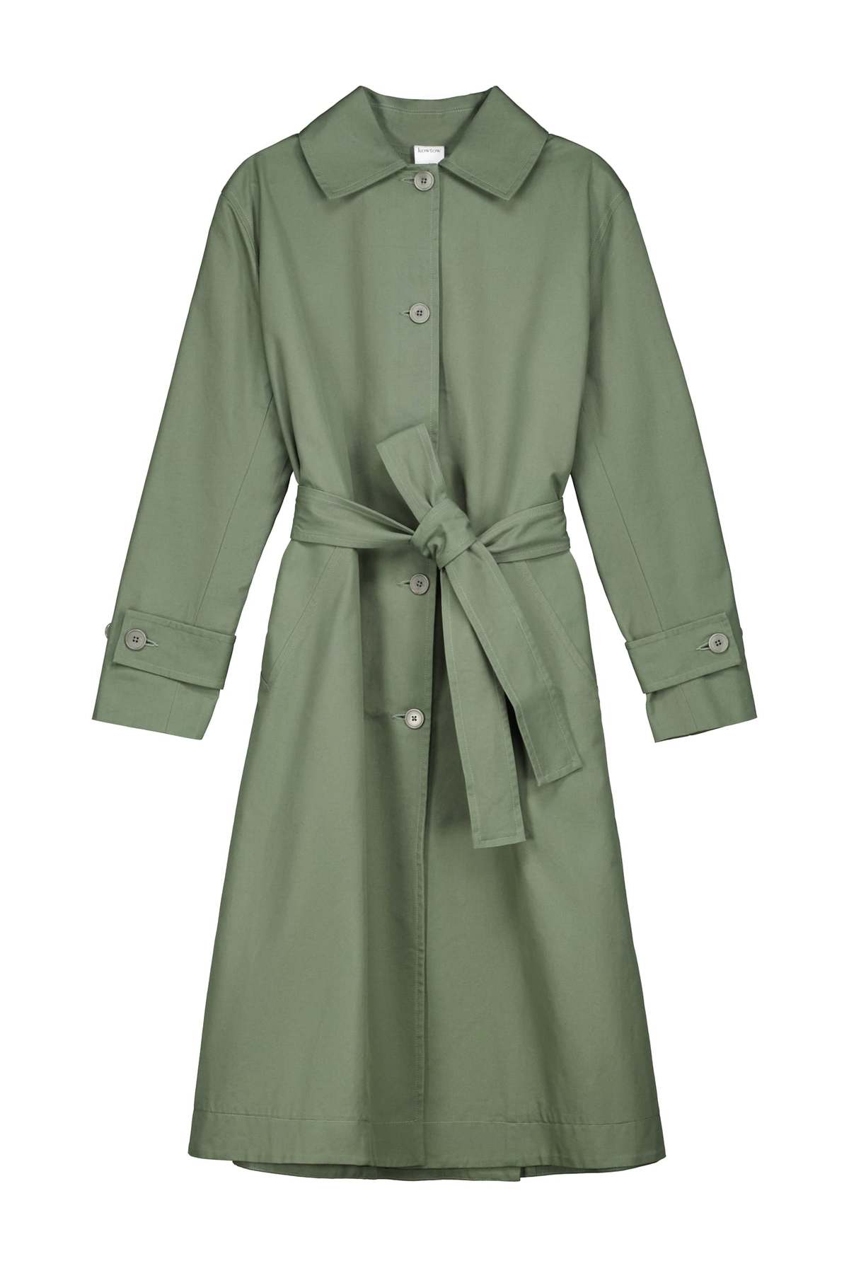 Kowtow CLEO TRENCH COAT - SAGE | Garmentory