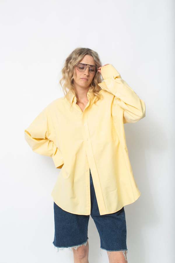 Preservation Vintage Yellow Button Down Shirt - Yellow | Garmentory