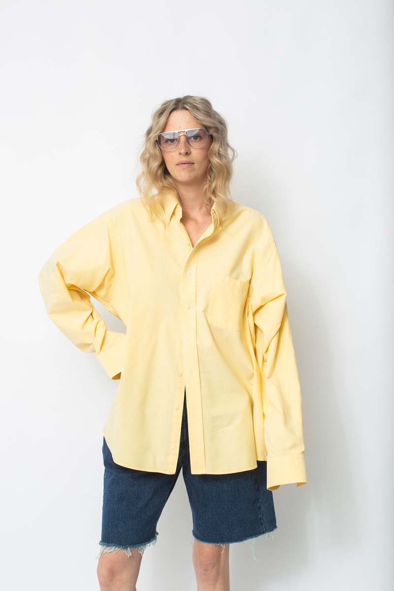 Preservation Vintage Yellow Button Down Shirt - Yellow | Garmentory
