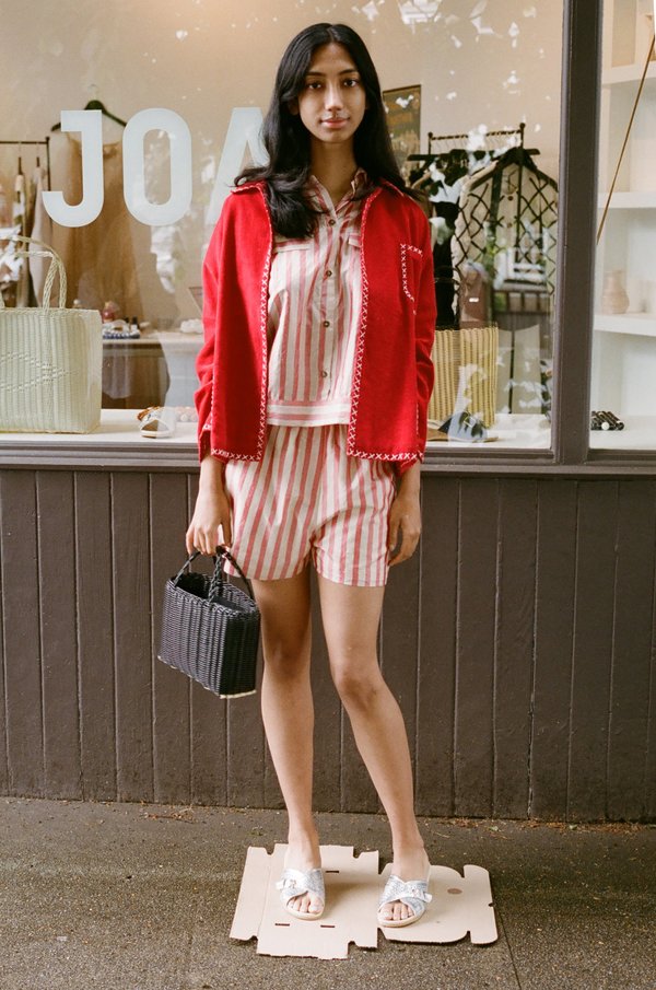 Runaway Bicycle Pete Jacket - Red/White | Garmentory