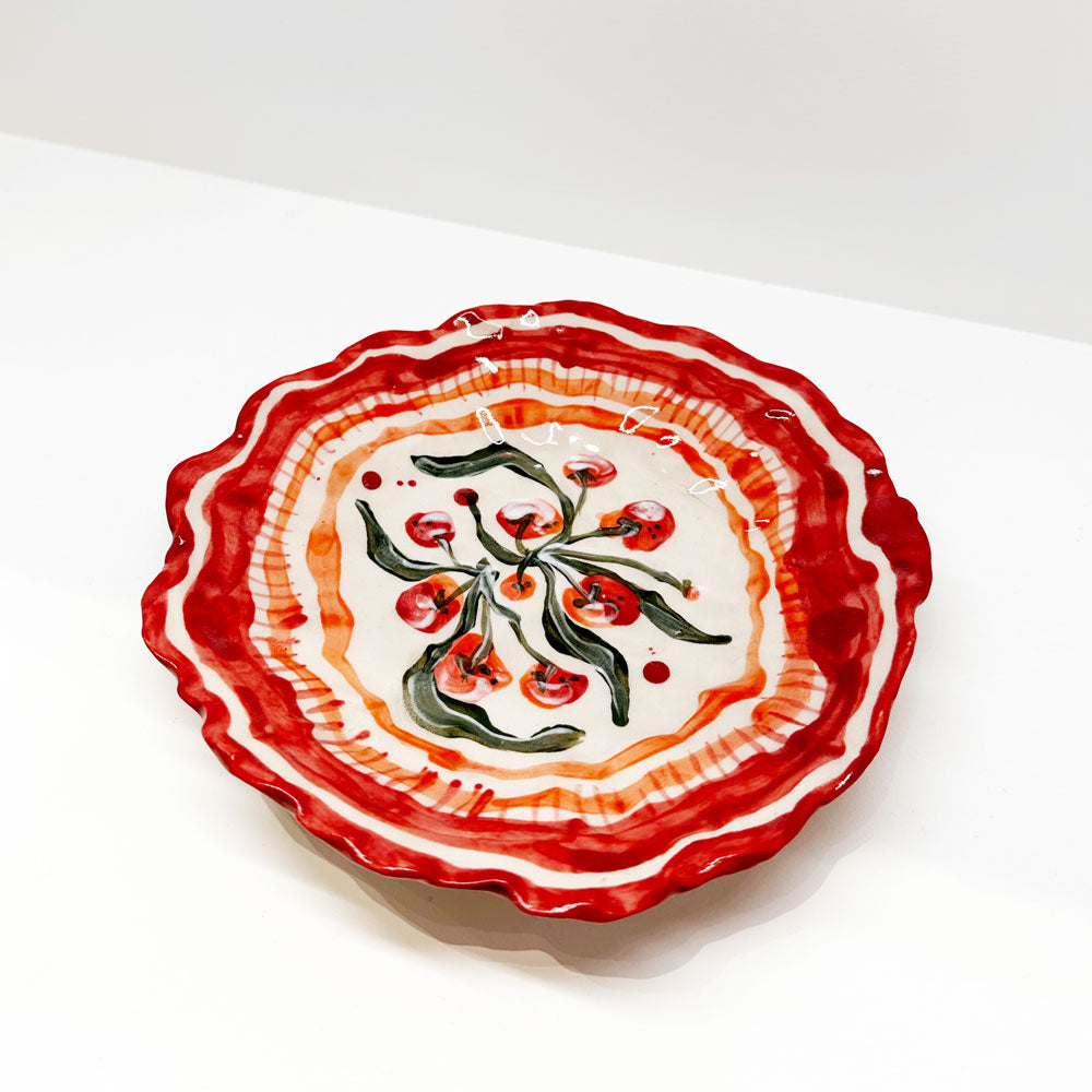 Victoria Savka Wavy Hand Pinched Plate | Garmentory