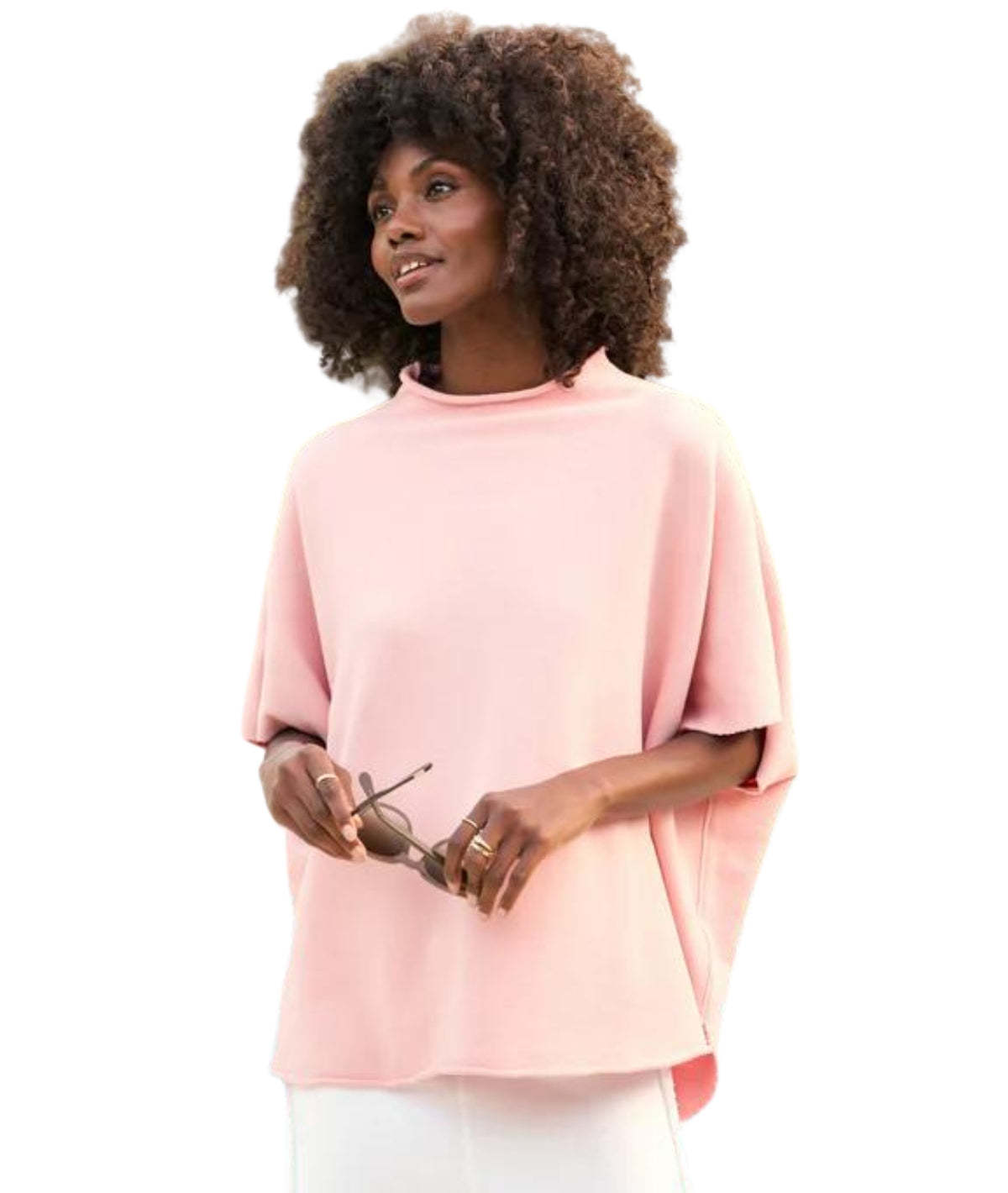 Frank & Eileen Audrey Funnel Neck Capelet - Starfish | Garmentory