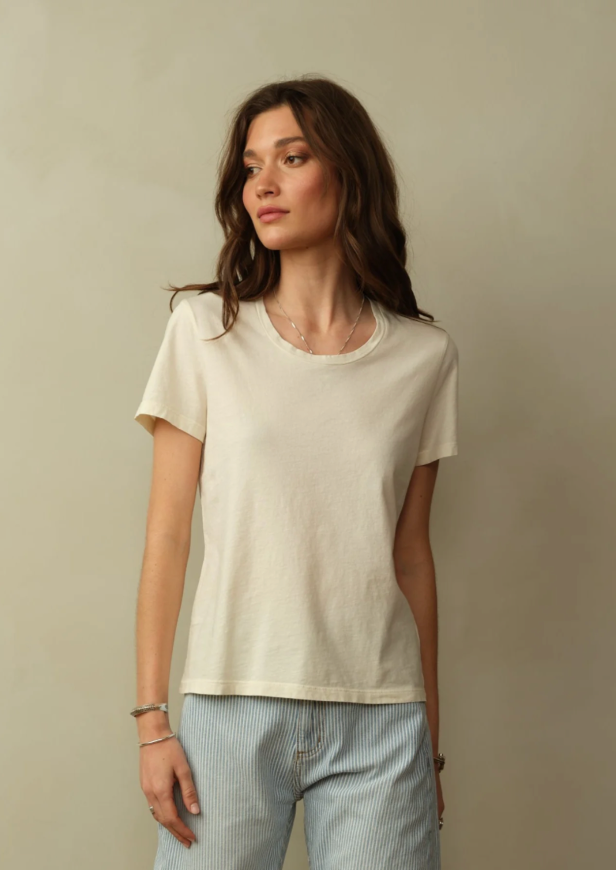 Road To Nowhere Teresa Tee - Stone | Garmentory