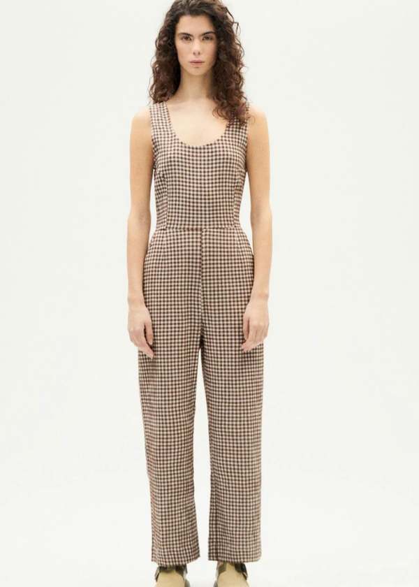 Thinking MU Rafflesia Jumpsuit - Brown | Garmentory