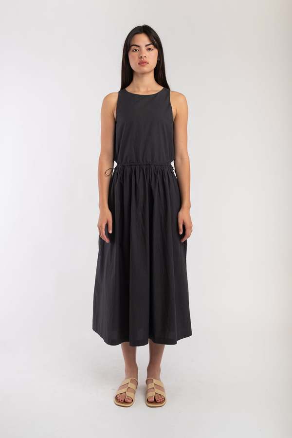 Micaela Greg Cinch Dress - Faded Black | Garmentory