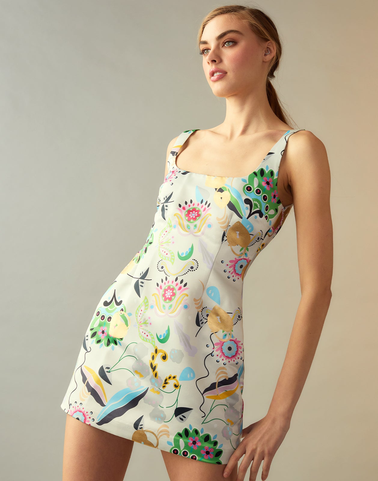 Cynthia Rowley Love Lock Dress - White Multi | Garmentory
