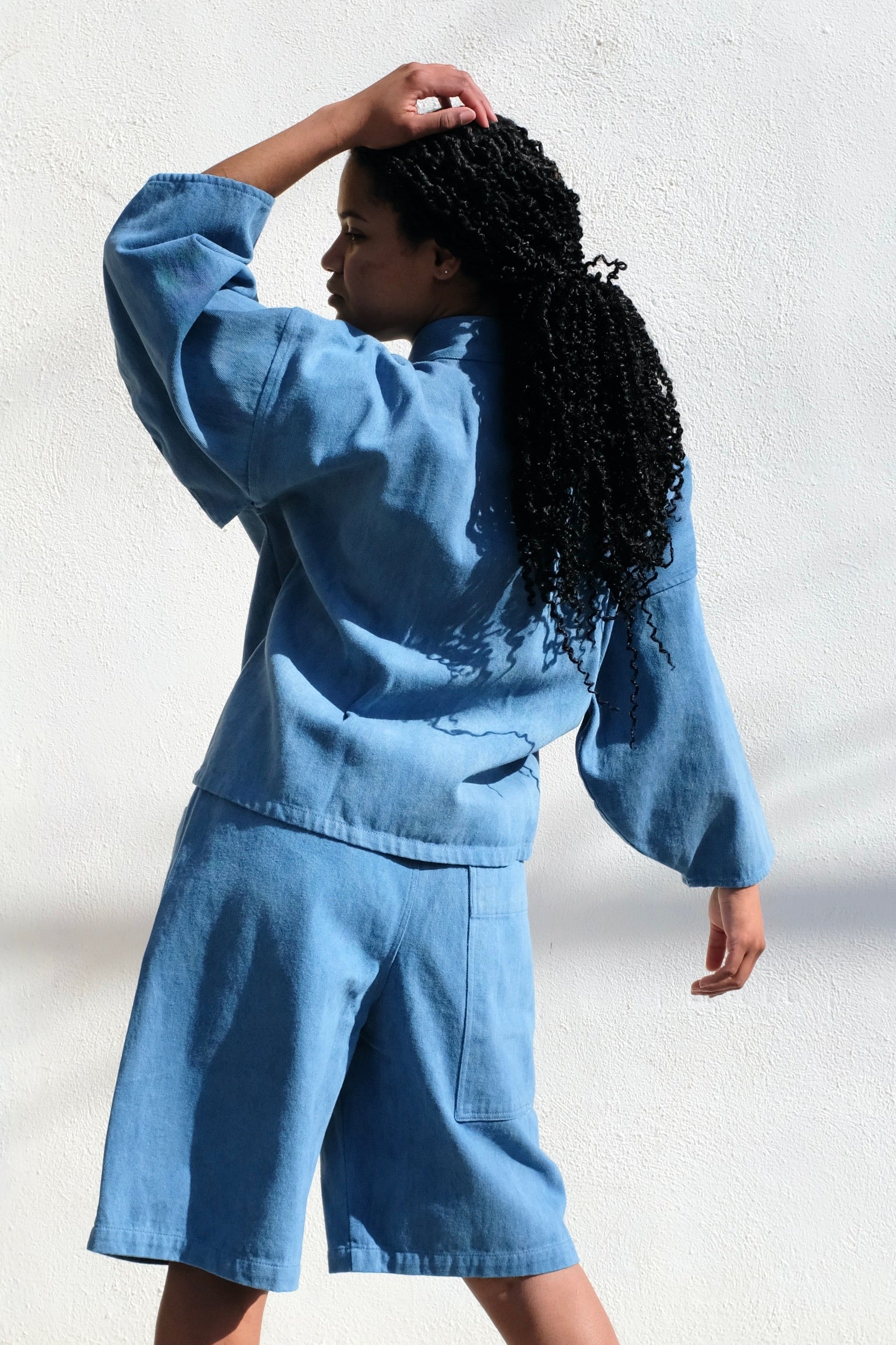 Girls of Dust Bermuda Short - Acid Denim | Garmentory