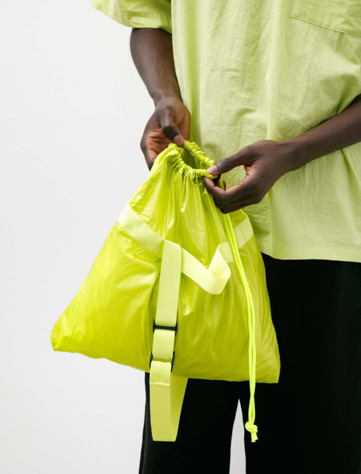 Polyploid Utility Pocket Bag C - Lime | Garmentory