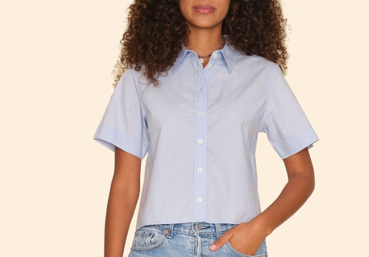 Xirena Olympya Shirt - Skylight Blue | Garmentory