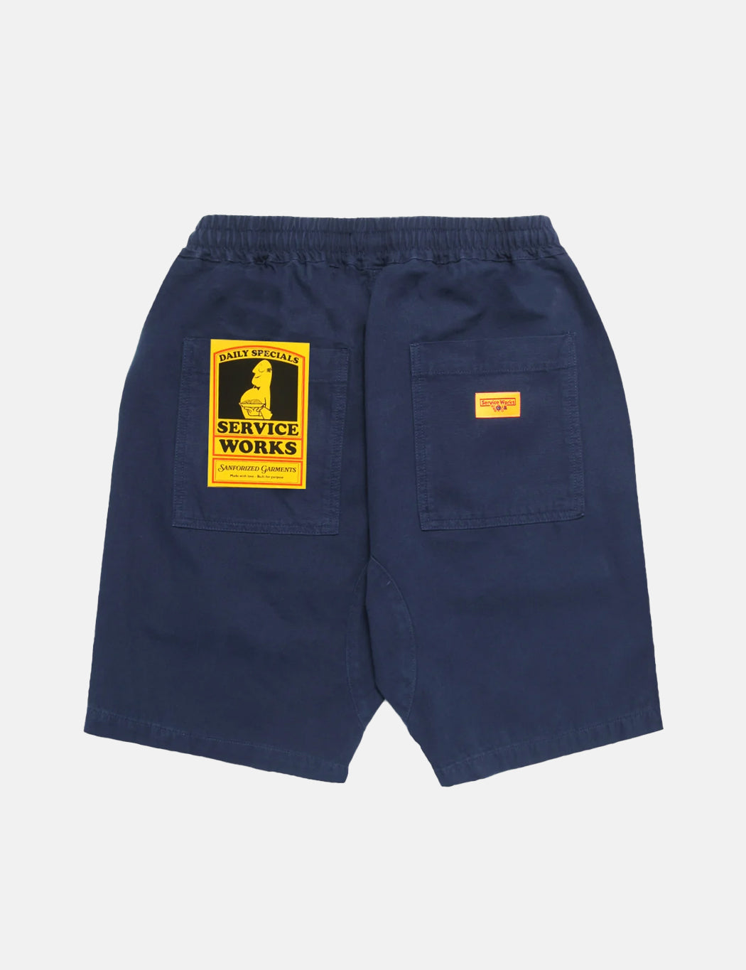 Service Works Canvas Chef Shorts - Navy Blue | Garmentory