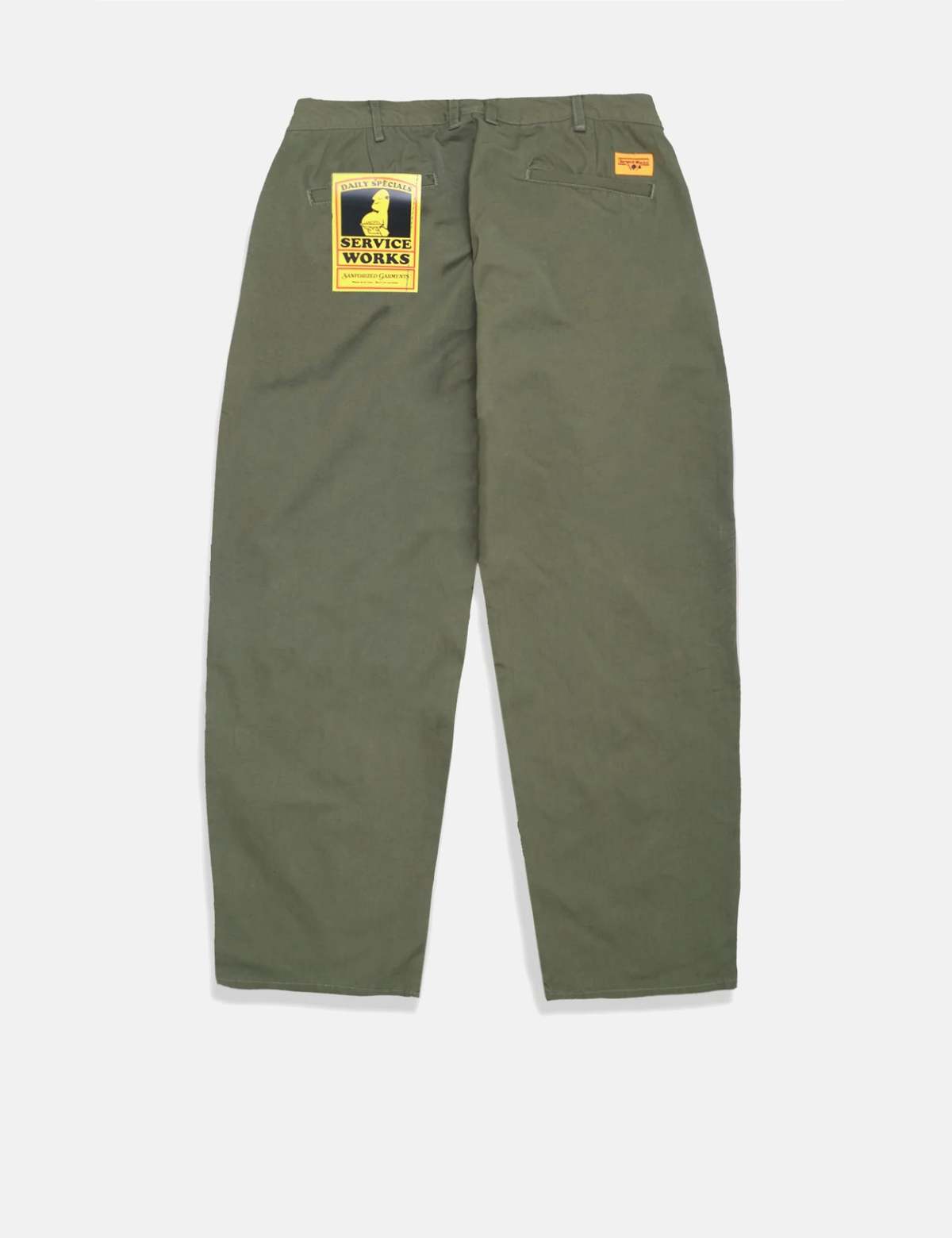 Service Works Twill Part Timer Pant - Olive Green | Garmentory