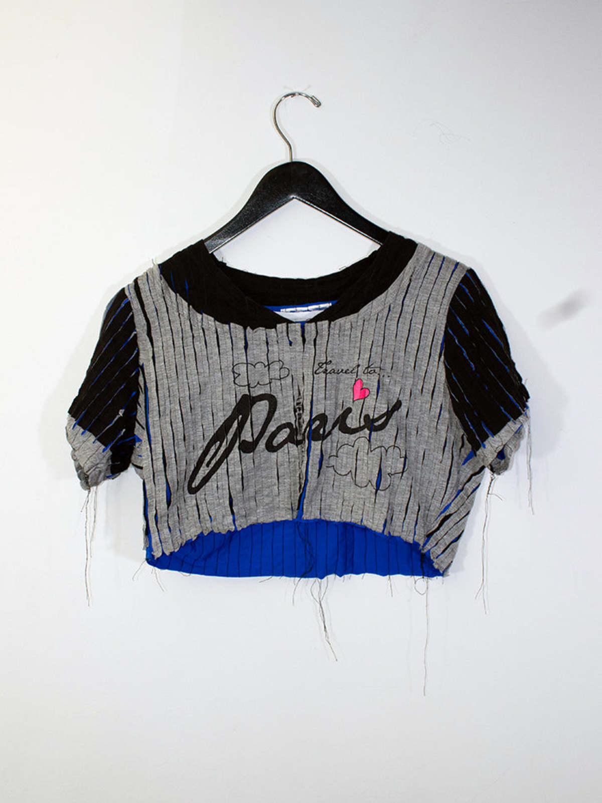 JRAT 3T Ultra Crop Tee No. 3 - Black/Grey/Blue | Garmentory