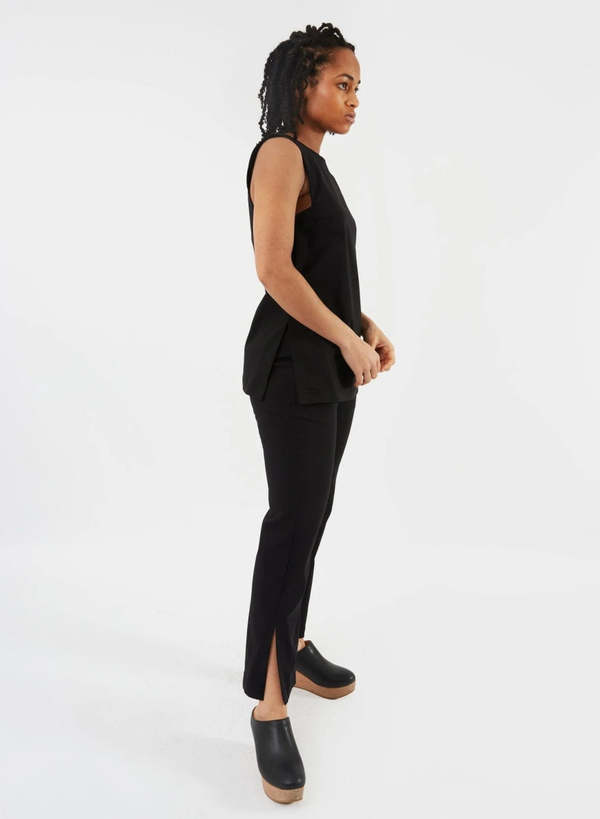 Meg by Megan Kinney Big Split Pant - Black | Garmentory