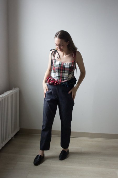 Meg by Megan Kinney Big Split Pant - Black | Garmentory