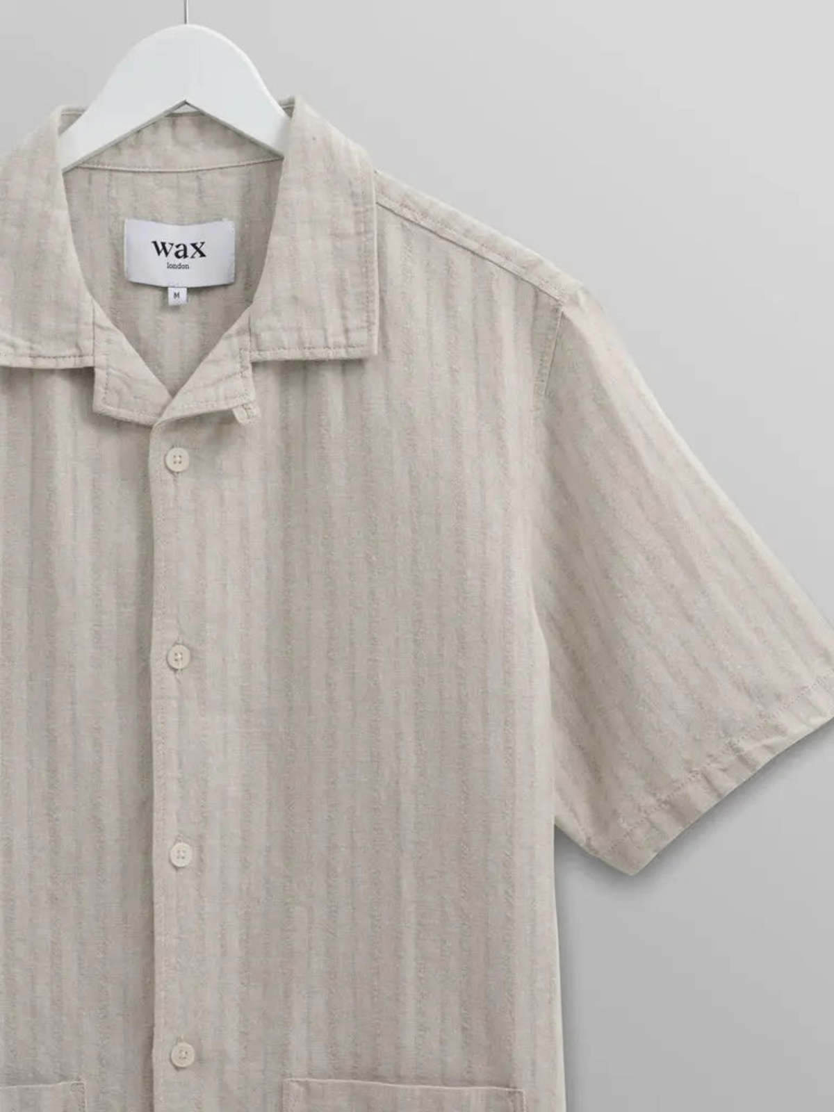 Wax London Ren Linen Shirt - Beige Stripe | Garmentory