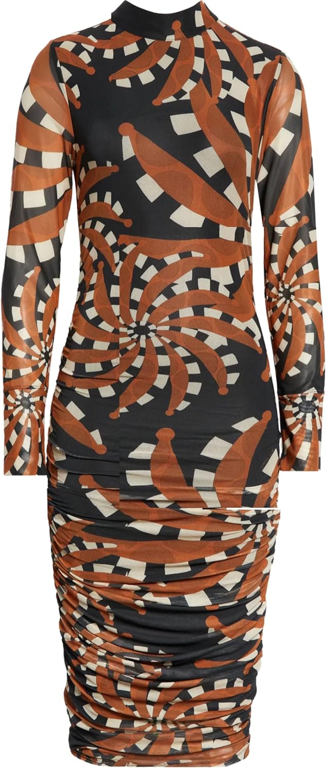 Farm Rio Bananada Black Dark Tulle Midi Dress Bananada Black | Garmentory