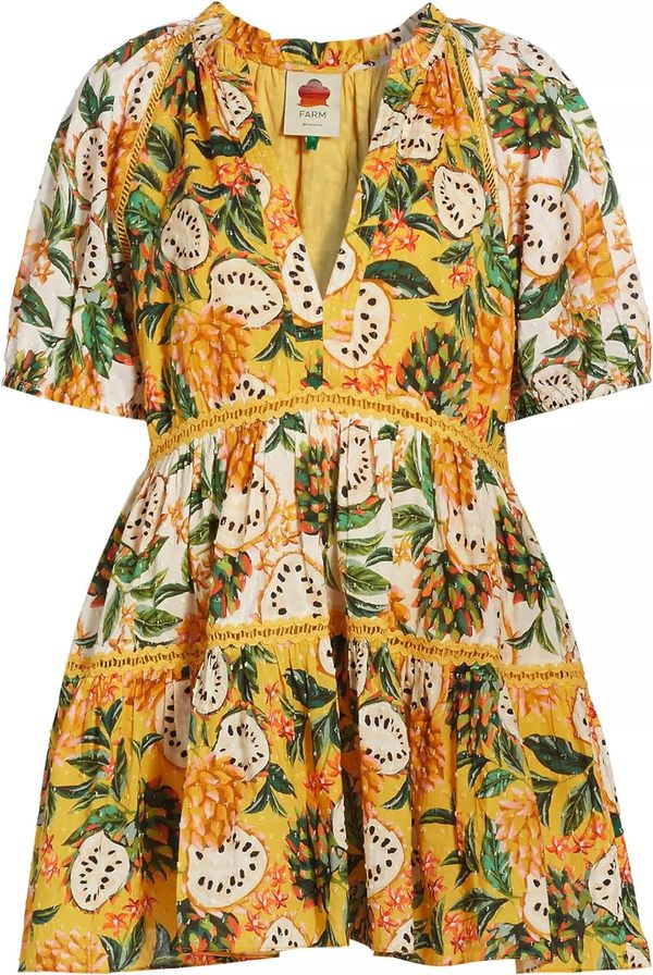 Farm Rio Women's Biriba Mix Mini Dress - Biriba Mix | Garmentory