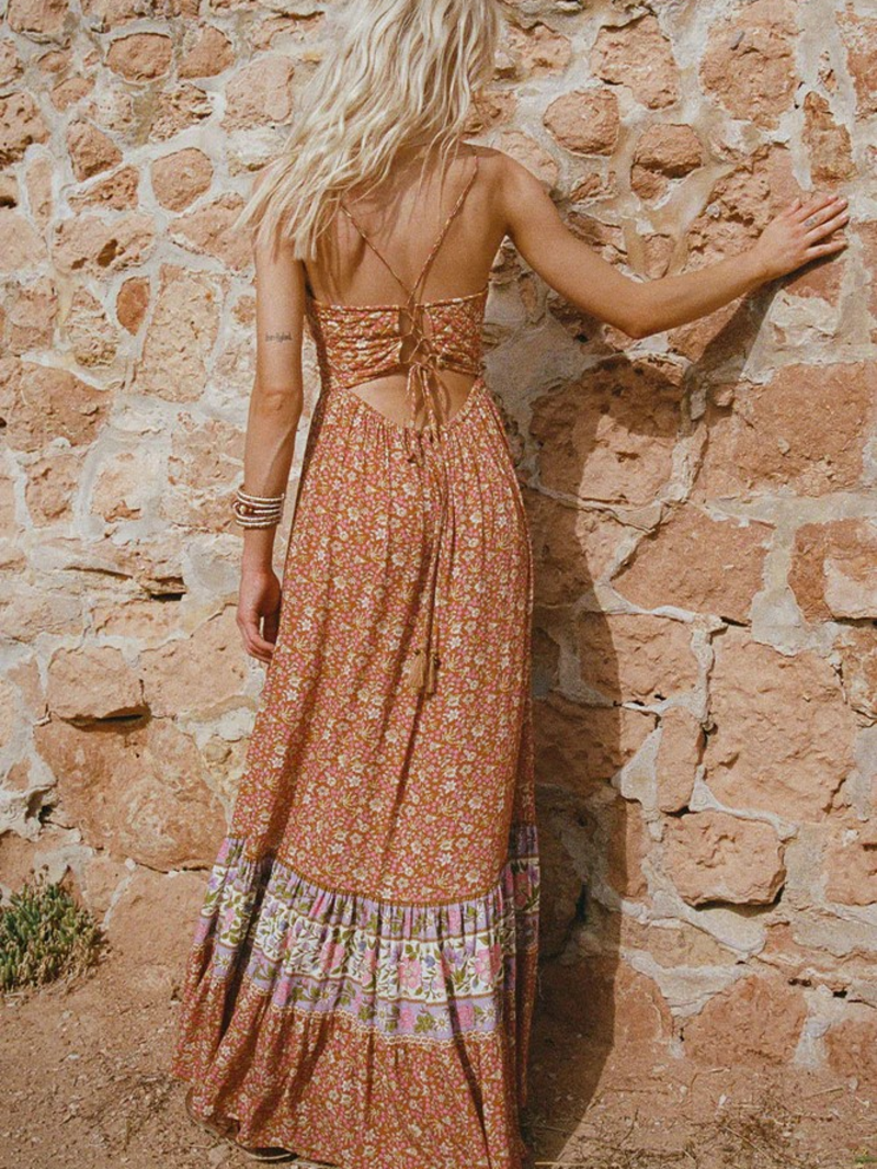 SPELL & THE GYPSY COLLECTIVE Sienna Strappy Maxi Dress - Prints ...