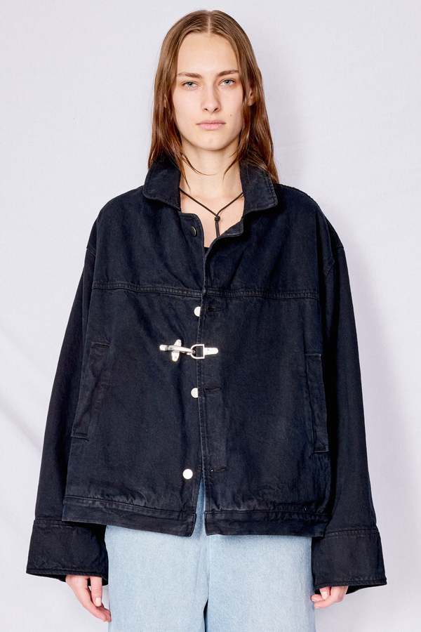 Assembly Denim Fireman Box Jacket - Black | Garmentory