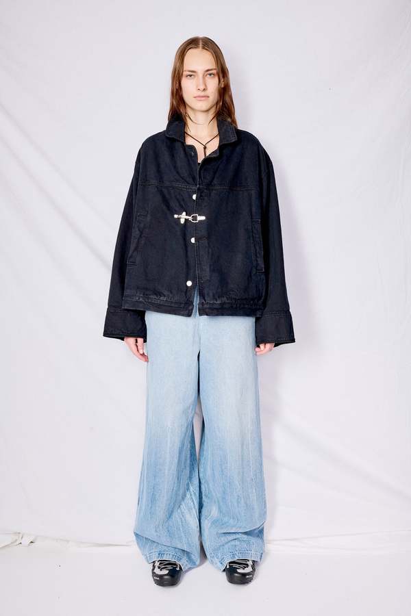 Assembly Denim Fireman Box Jacket - Black | Garmentory