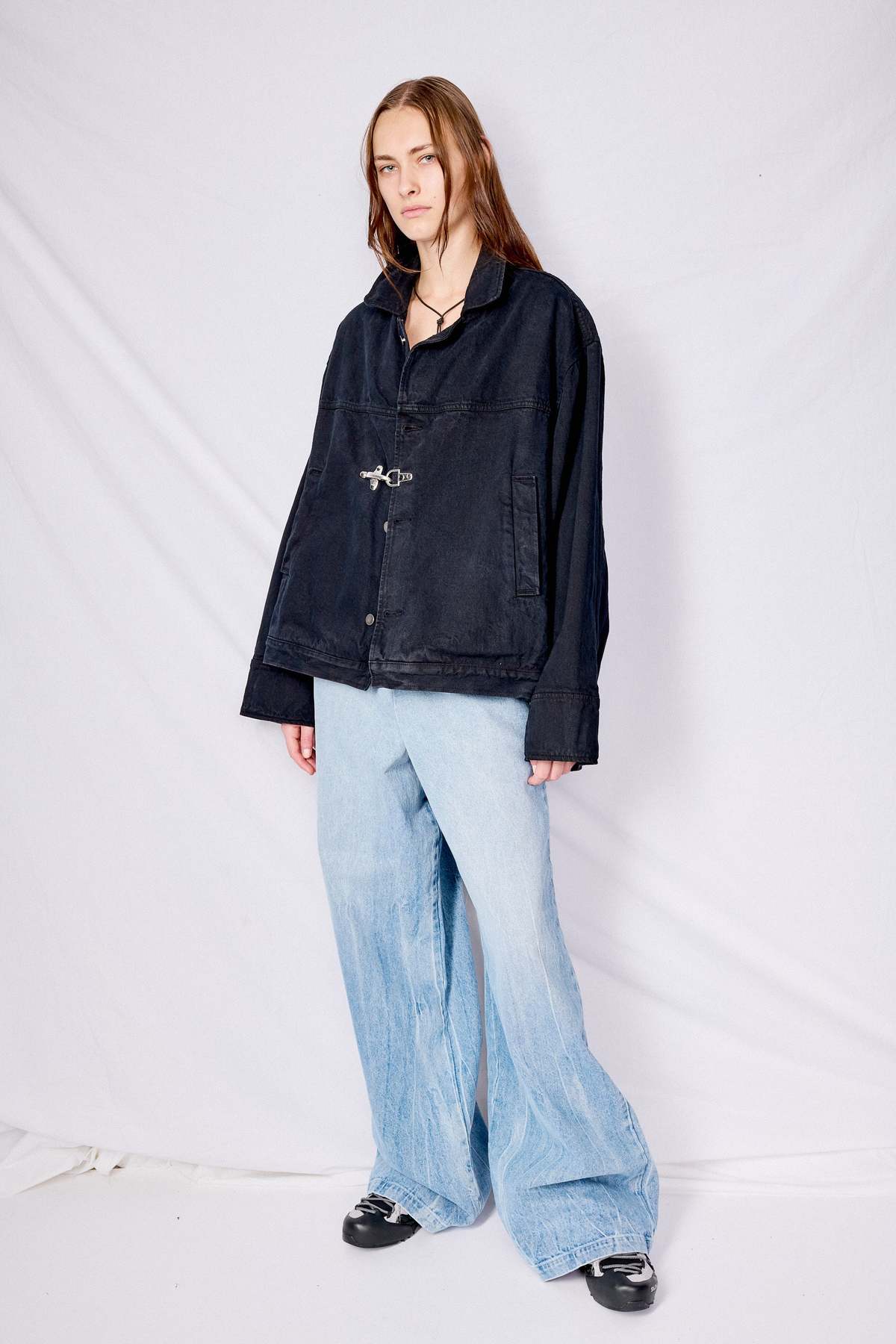 Assembly Denim Fireman Box Jacket - Black | Garmentory