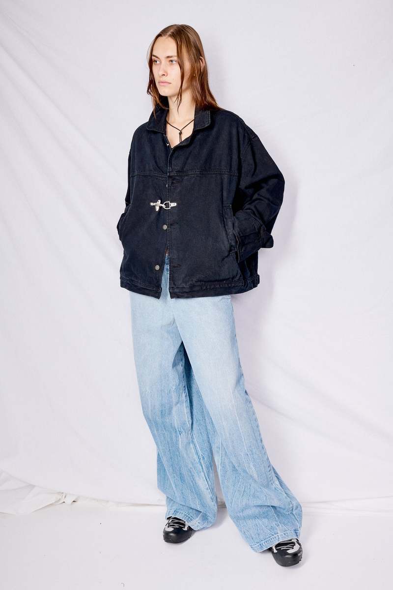 Assembly Denim Fireman Box Jacket - Black | Garmentory