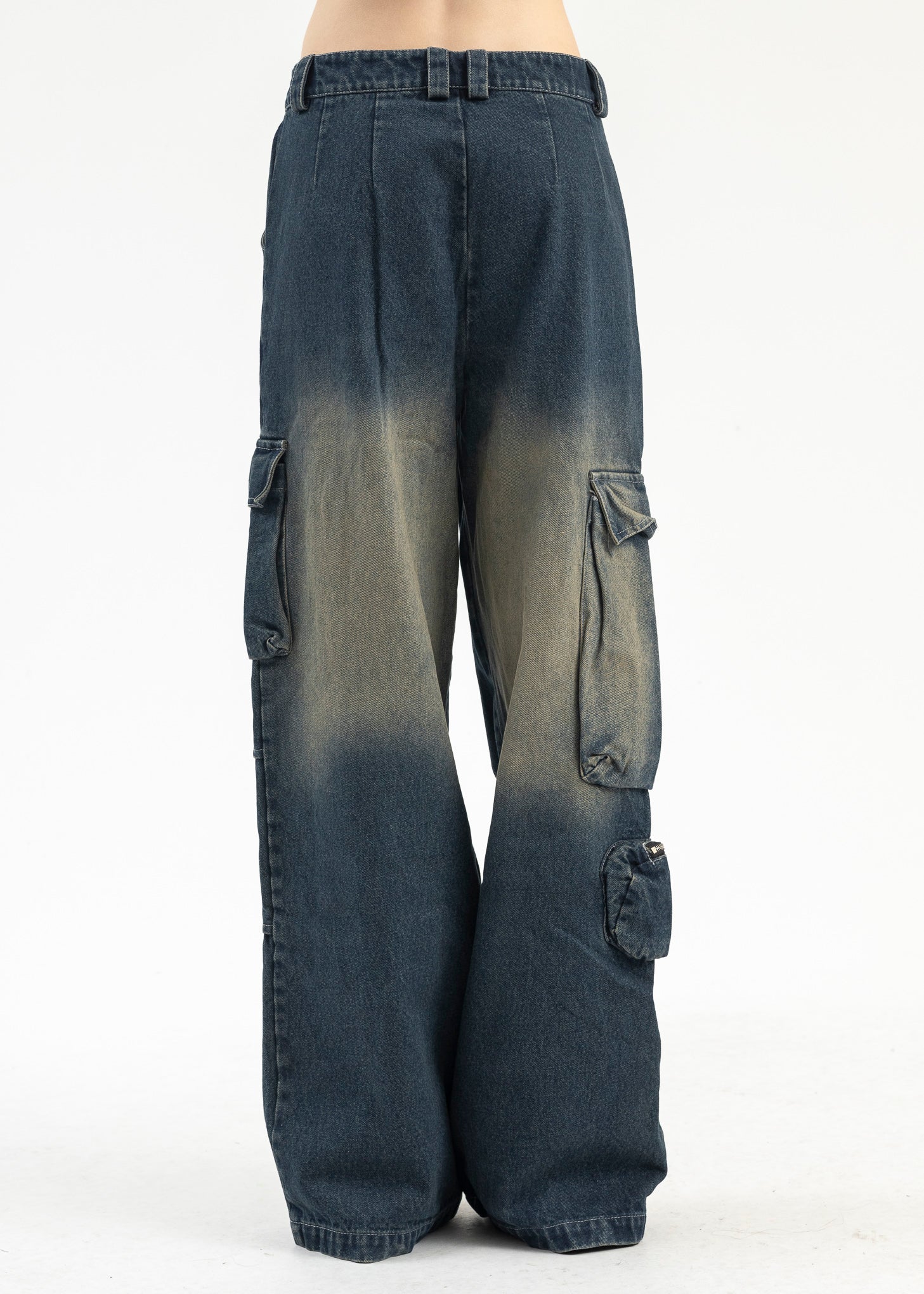 Ke Tto Men WASH DENIM PANTS - BLUE | Garmentory