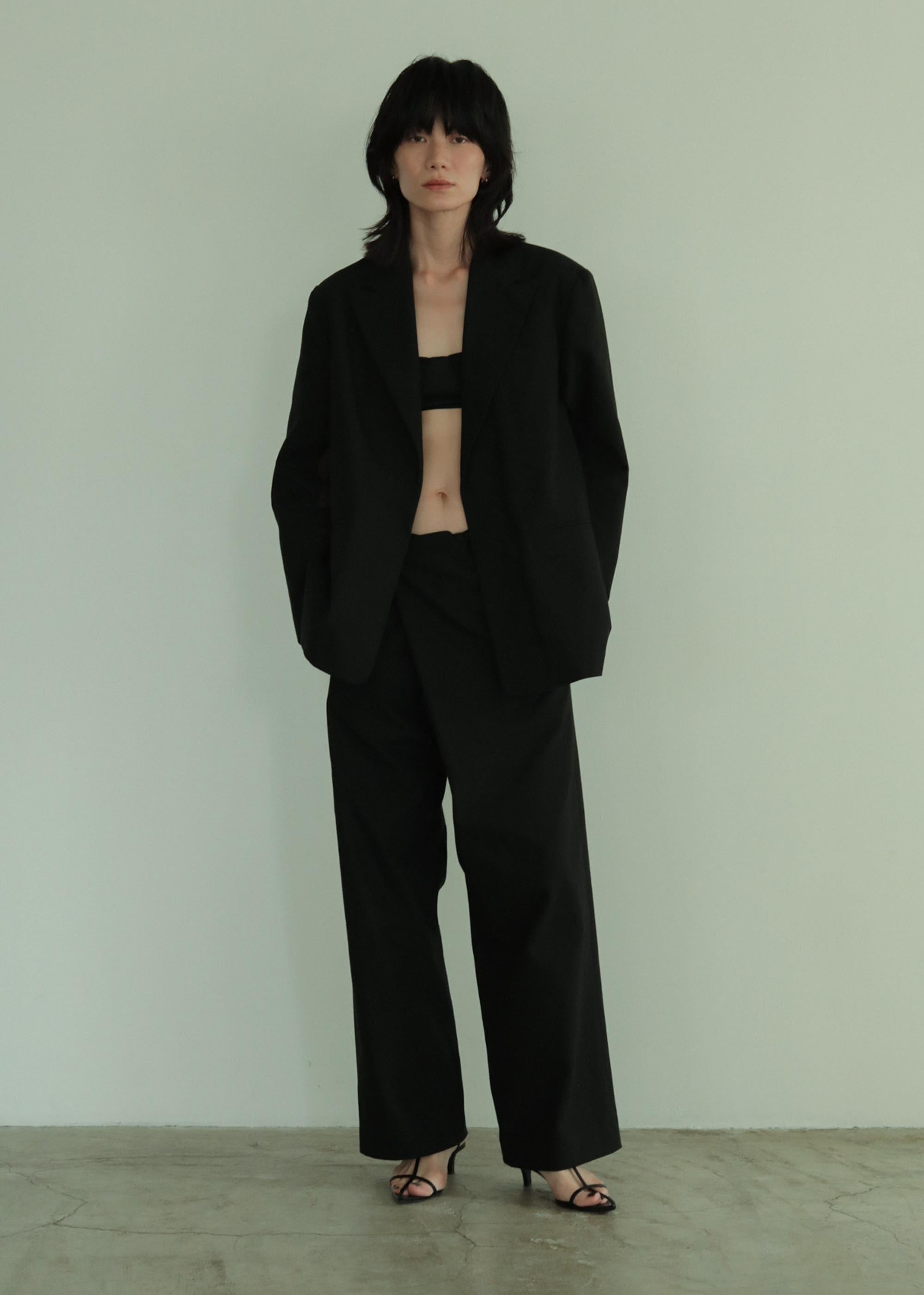 LITTLE SUZIE Sheer Back Blazer - Black | Garmentory