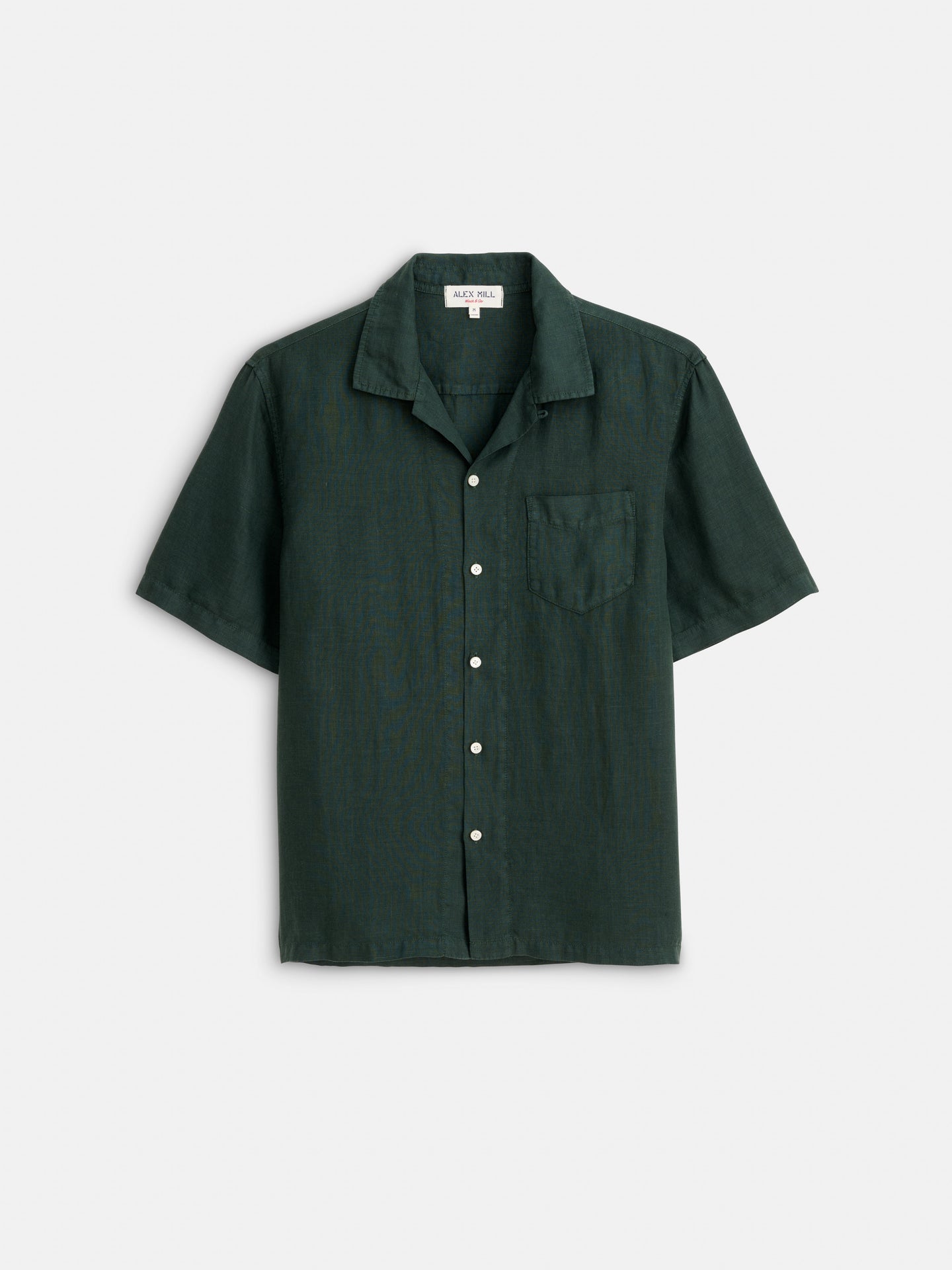 Alex Mill Linen Camp Shirt - Pine Grove | Garmentory