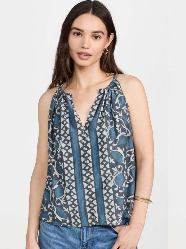 Velvet Tees Rhea Top - Blue Print | Garmentory